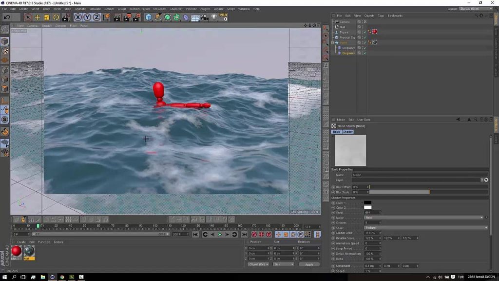 中文汉化版Cinema 4D海洋插件HOT4D(海洋波浪模拟插件)C4D插件下载 支持C4D R21-S24_源酷素材网