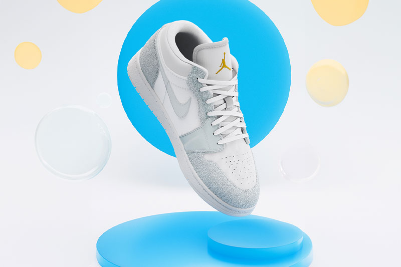 C4D工程-AJ板鞋产品场景工程AJ鞋子C4D模型下载_源酷素材网