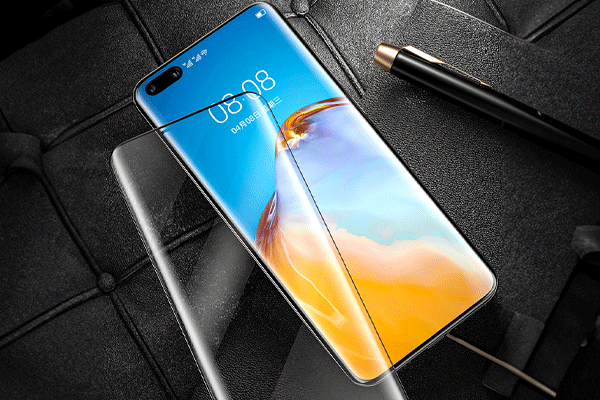 C4D工程-华为P40钢化膜产品场景渲染工程华为P40手机C4D模型下载_源酷素材网