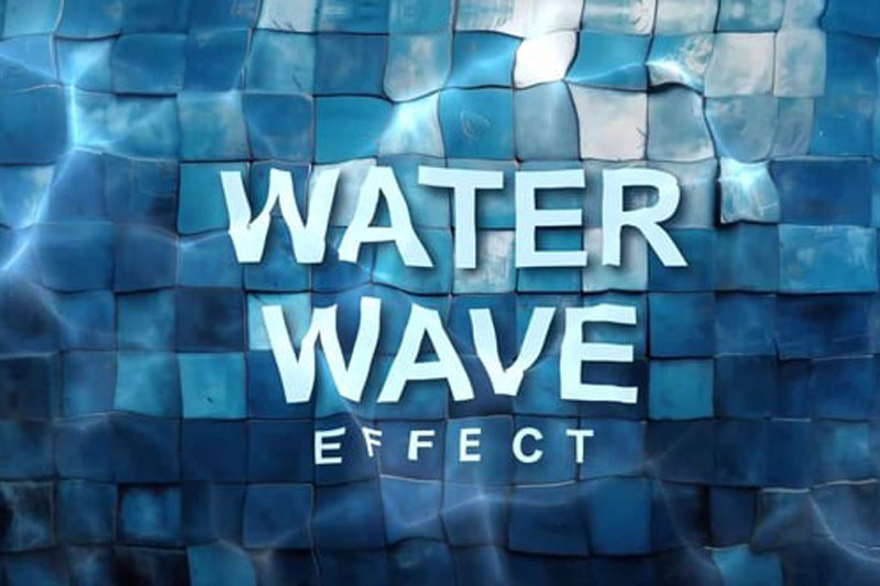 AE逼真水波效果视觉特效模板 Water Wave Effect_源酷素材网